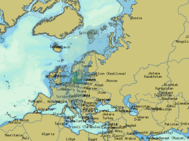 Europe Bodies Of Water Map