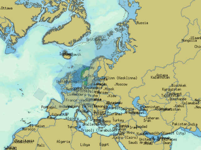 Europe Bodies Of Water Map